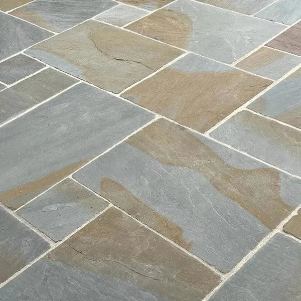 Indian York Sandstone Paving Slabs 600 x 600 | Stone Paving Direct