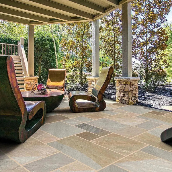 Indian York Sandstone Paving Slabs 600 x 600 | Stone Paving Direct