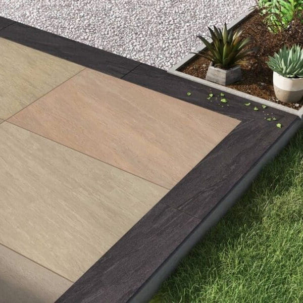 Anthracite Black Porcelain Plank Linear 900 x 200 | Stone Paving Direct