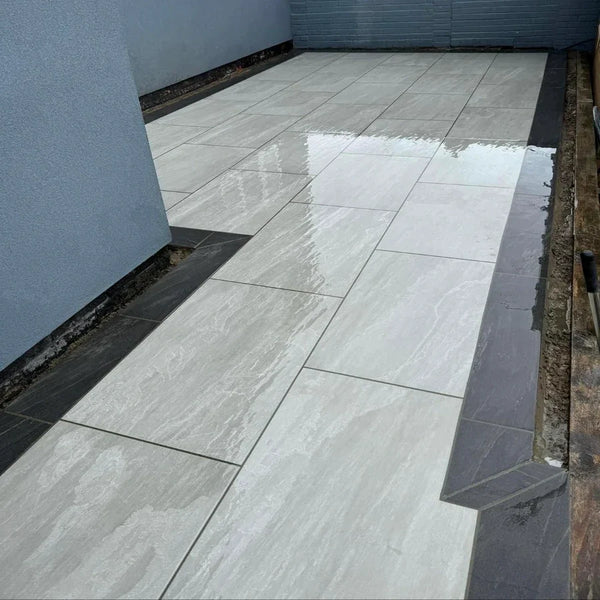 Anthracite Black Porcelain Plank Linear 900 x 200 | Stone Paving Direct