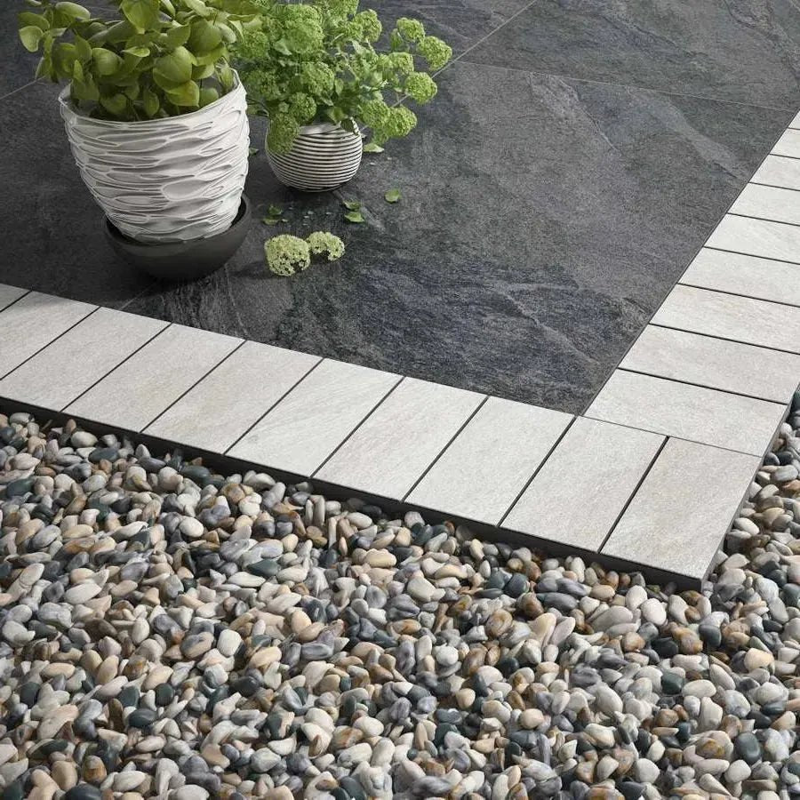 County Light Grey Porcelain Edging Setts 200x100x20 | Stone Paving Direct