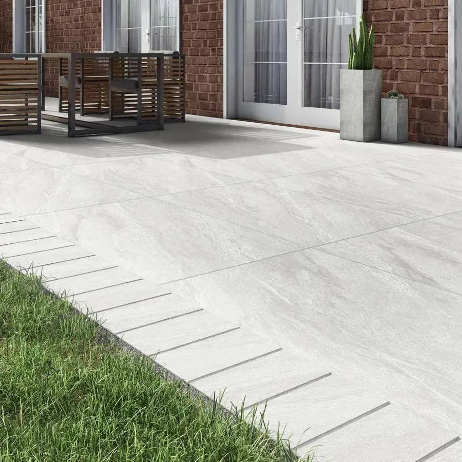 County Light Grey Porcelain Edging Setts 200x100x20 | Stone Paving Direct