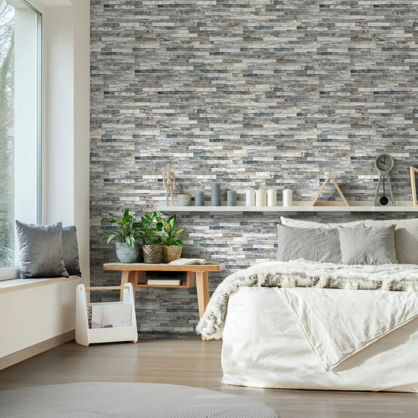 Grey Blend Italian Porcelain Split Face Effect Tiles | Stone Paving Direct
