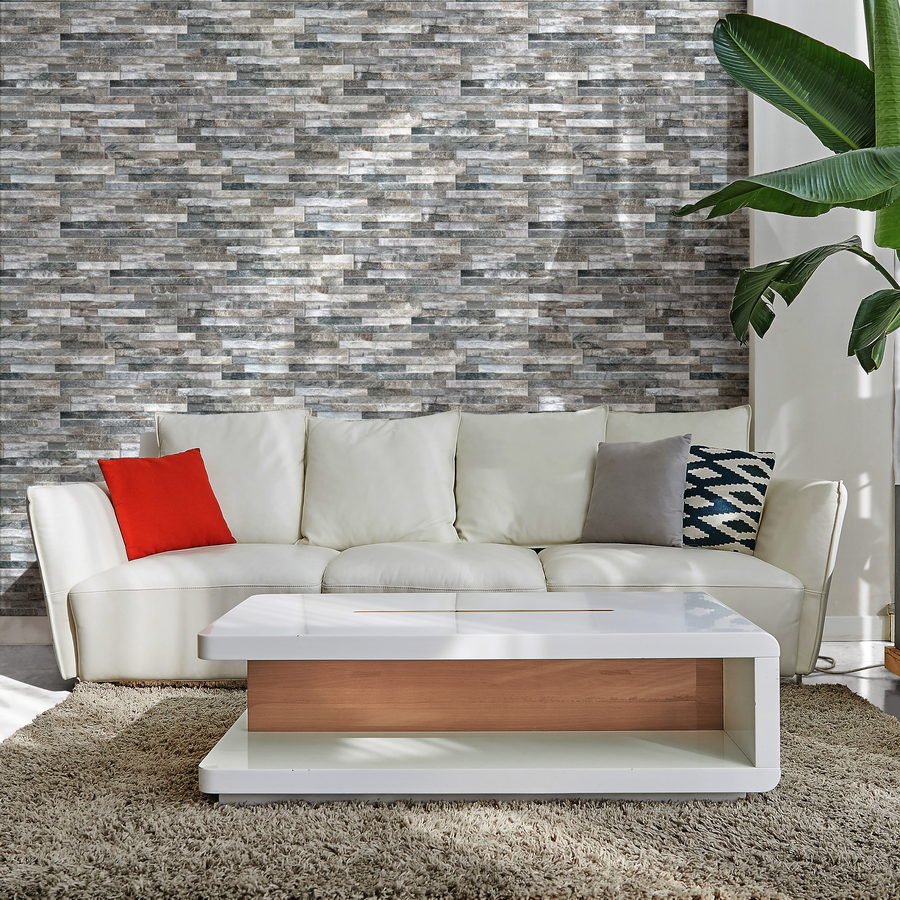 Grey Blend Italian Porcelain Split Face Effect Tiles | Stone Paving Direct