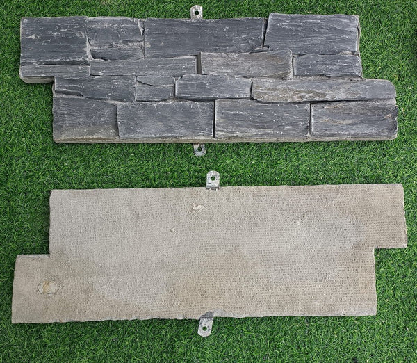 Black Stone Cladding Z Panels 550x200 with Cement Backing | Stone ...
