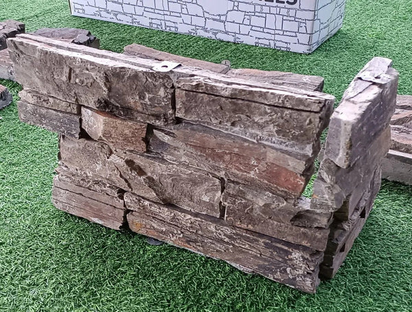 Multicolour Slate Stone Cladding Z Tiles Clad Panels Cement Baking ...