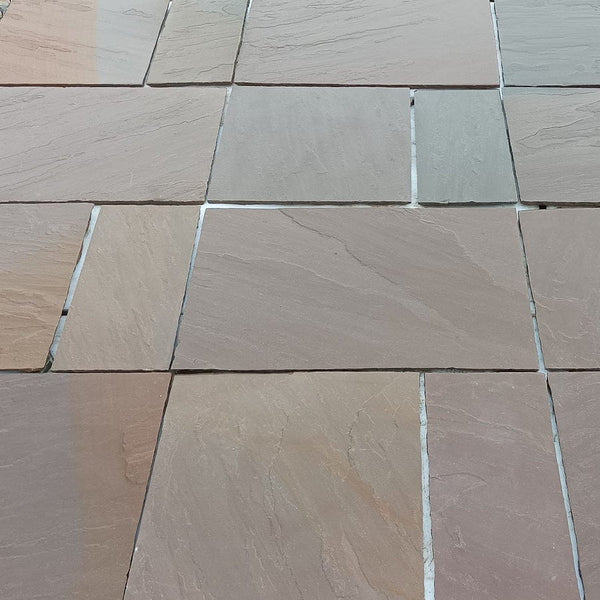 Autumn Blend Indian Sandstone Paving Slabs, 560 Series 5 Sizes 22mm ...