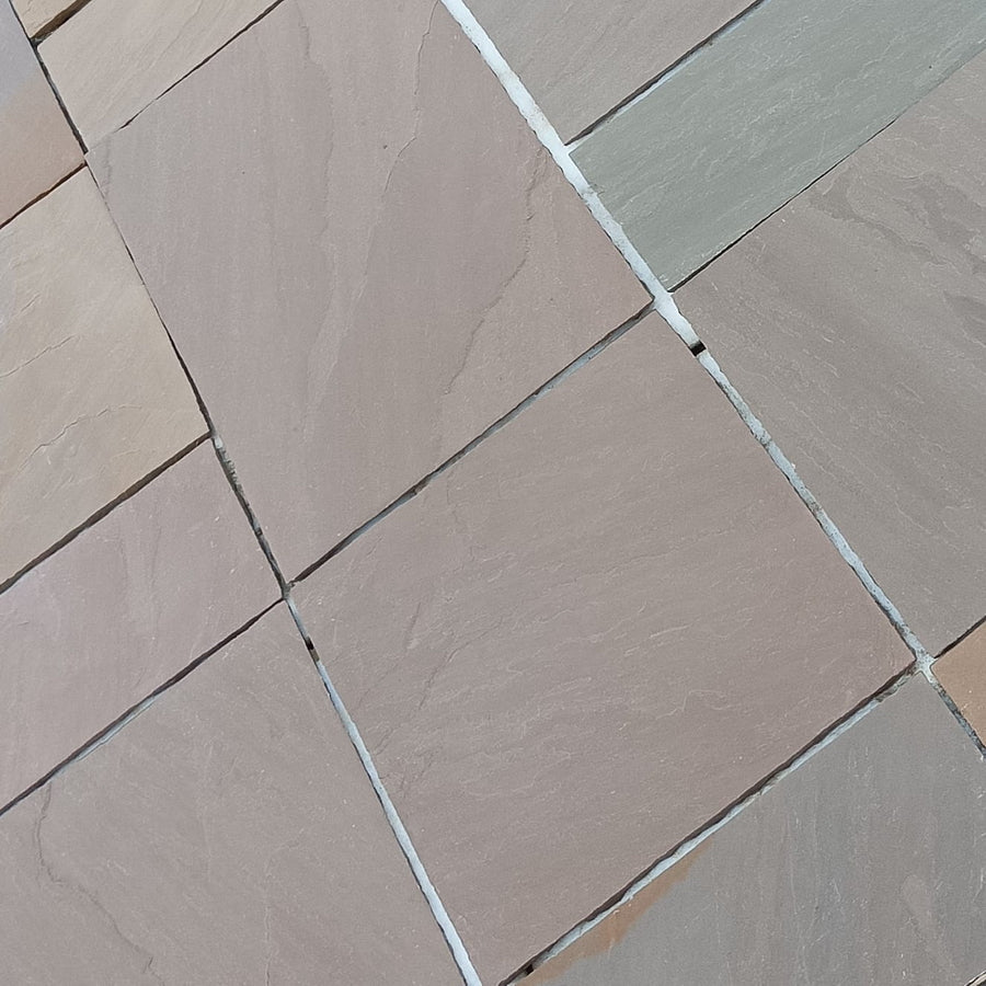 Autumn Blend Indian Sandstone Paving Slabs, 560 Series 5 Sizes 22mm ...