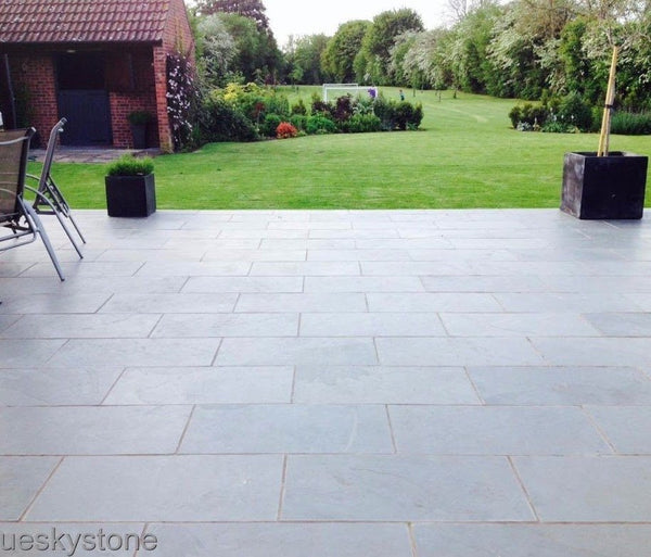 Grey Slate Paving Slabs, Brazilian Slate 600x600x20mm | Stone Paving Direct