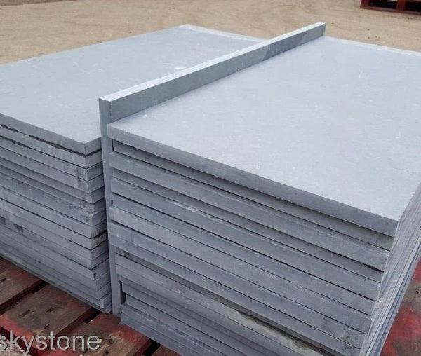 Grey Slate Paving Slabs, Brazilian Slate 600x600x20mm | Stone Paving Direct