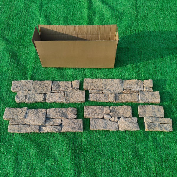 Yellow Gneiss Stone Cladding Z Tiles Clad Panels | Stone Paving Direct
