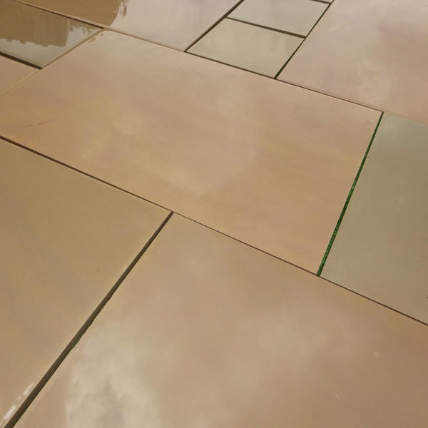 Raj Green Smooth Indian Sandstone Paving Sawn & Honed Patio Packs ...