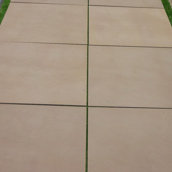 Smooth Indian Sandstone Paving Slabs Raj Green 900x600 | Stone Paving ...