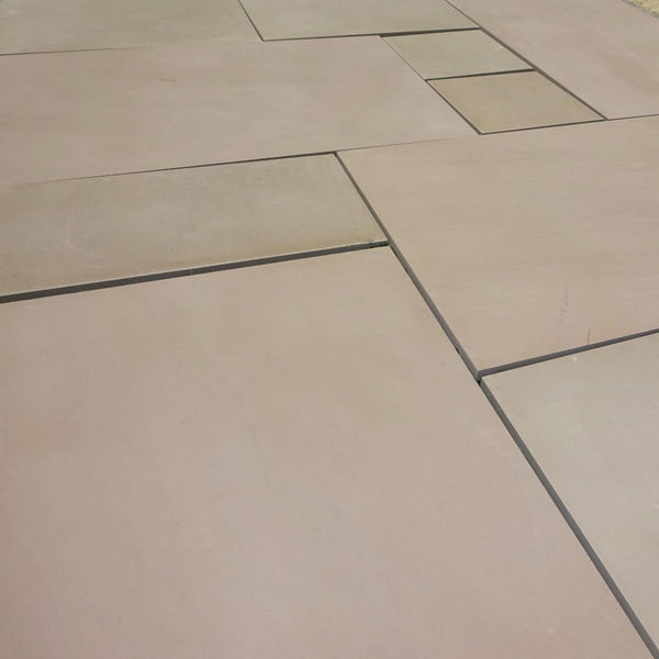 Raj Green Smooth Indian Sandstone Paving Sawn & Honed Patio Packs ...