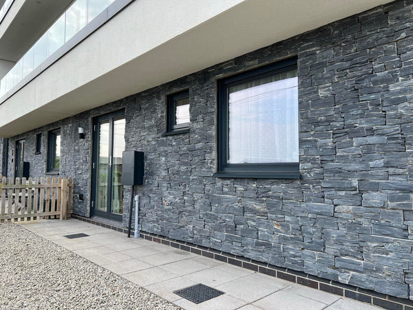 Black Slate Stone Cladding Z Tiles Clad Panels | Stone Paving Direct