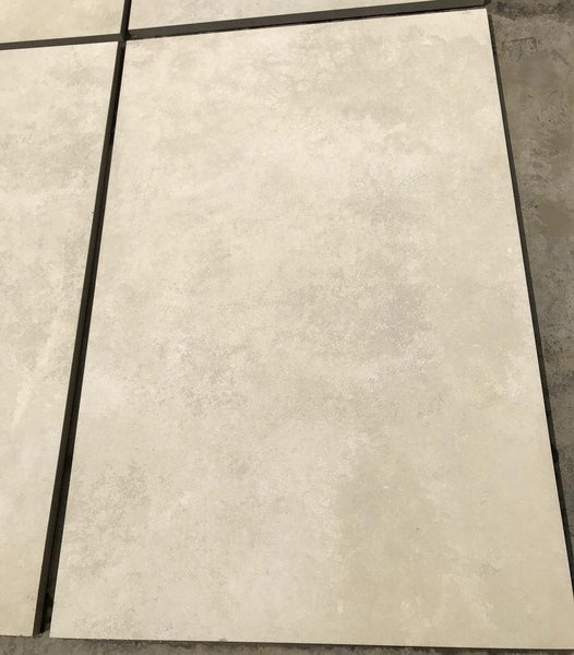 Beige Porcelain Paving Slabs Cement Effect 900 x 600 | Stone Paving Direct