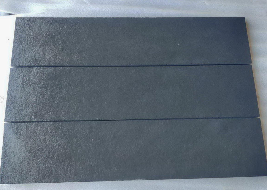 Black Limestone Linear Paving, Plank Slabs 900 x 200 | Stone Paving Direct