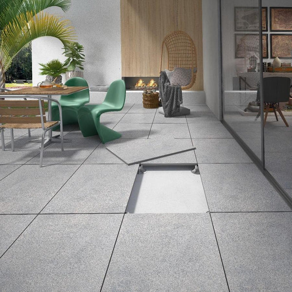 Blue Grey Porcelain Paving Slabs Granite Effect 600x600 | Stone Paving ...