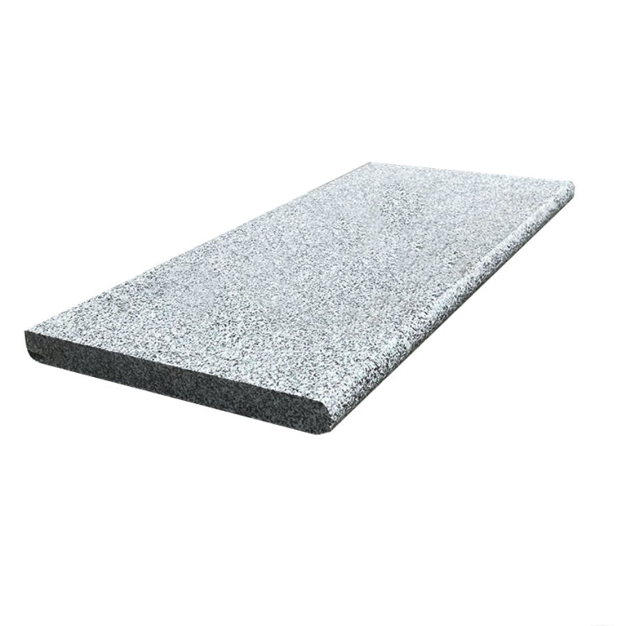 Bullnose Stone Steps Kit, Silver Grey Granite 900 x 400 x40 | Stone ...