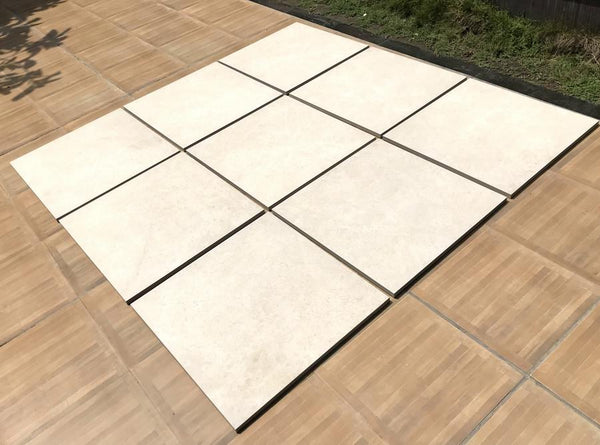 Cream Porcelain Paving Slabs 900x600 | Outdoor Porcelain Tiles | Stone ...