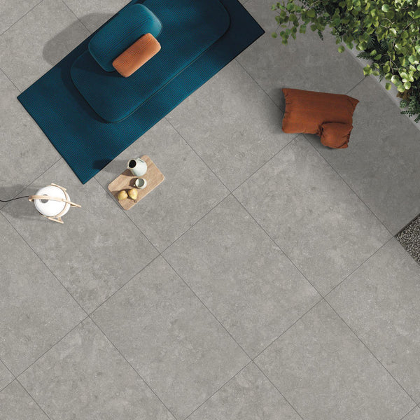 Fossil Grey Limestone Effect Porcelain Paving Slabs 900x600 | Stone ...