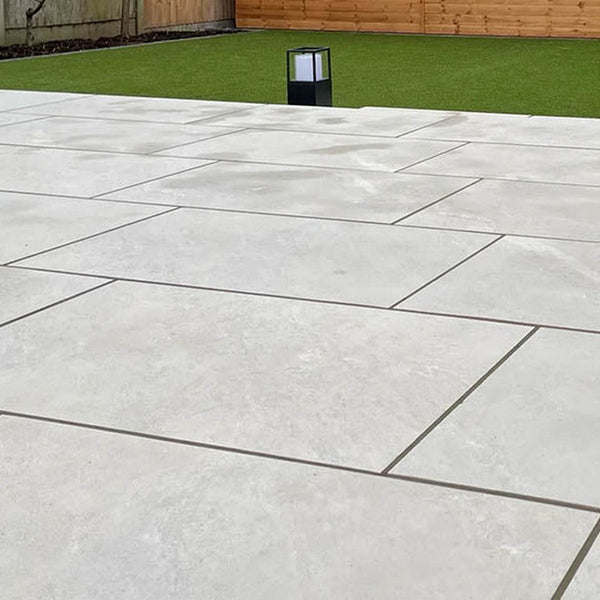 Himalayan White Outdoor Porcelain Tiles 900 x 600 | Stone Paving Direct