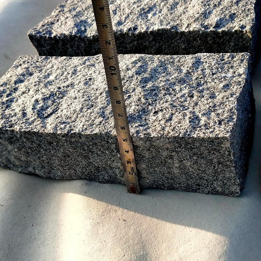 Blue Grey Granite Cobbles Setts Cropped 200x100x50 | Stone Paving Direct