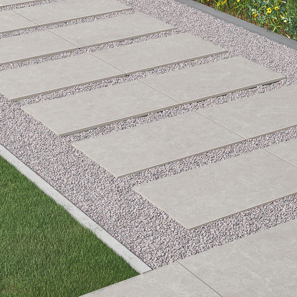 Station Grey Porcelain Paving Tiles 900 x 600 | Stone Paving Direct